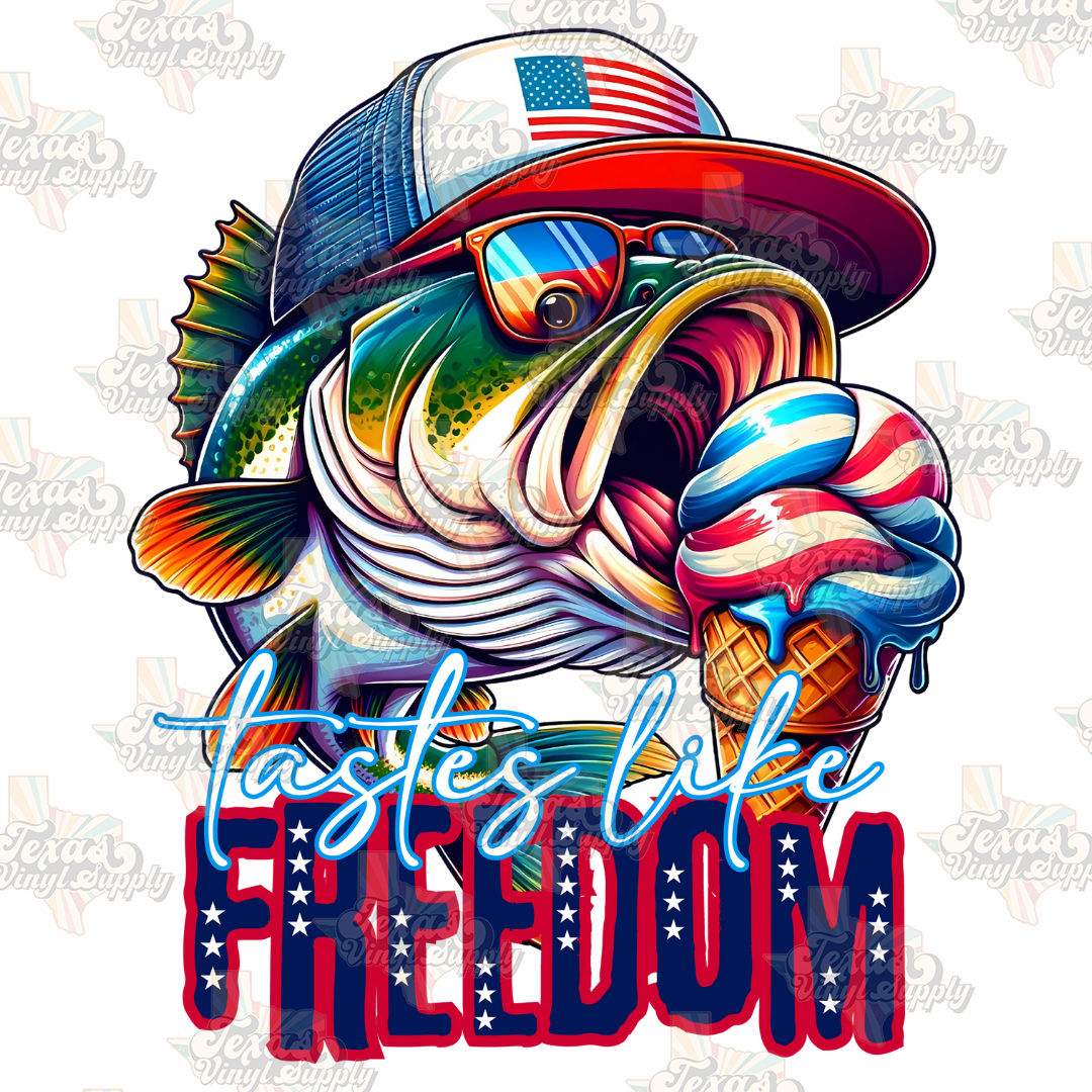 J4-2025-10, Tastes Like Freedom, Bass Ice Cream | Texas Vinyl Supply