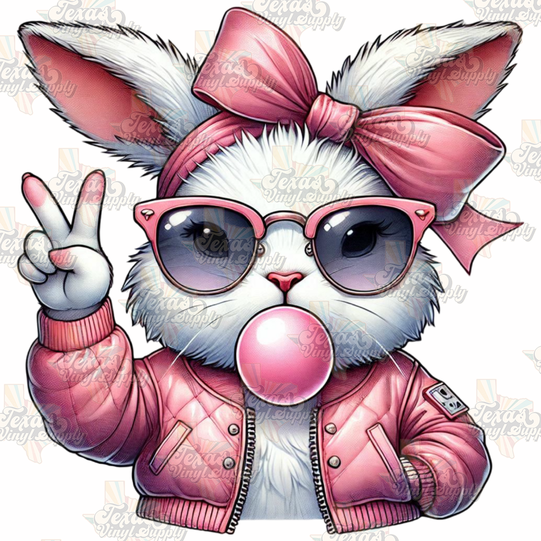 2025-EST-23, Bubblegum Bunny, Peace Sign | Texas Vinyl Supply