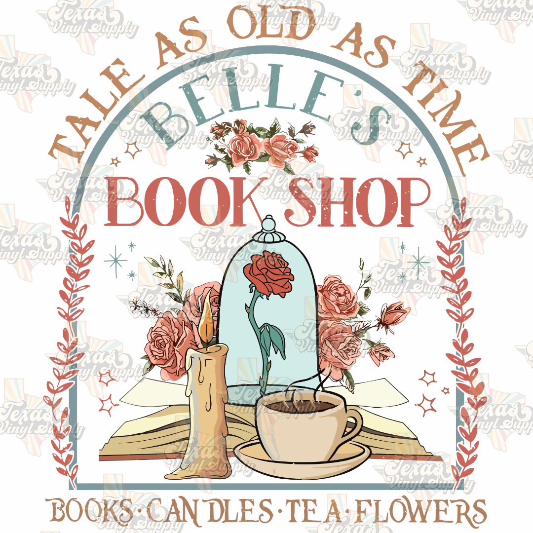 Belle's Book Shop, Tale as Old as Time, Book Reader | Texas Vinyl Supply