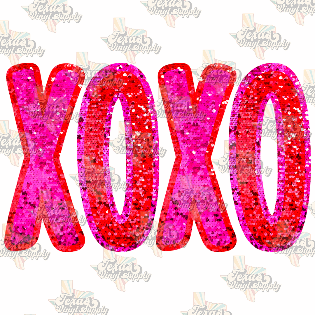 VAL-2025-66, Pink Red XOXO | Texas Vinyl Supply