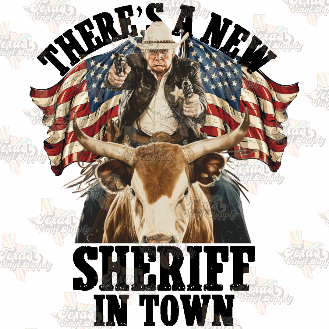 DJT-2025-03, Trump Sheriff, 4 Design Versions | Texas Vinyl Supply