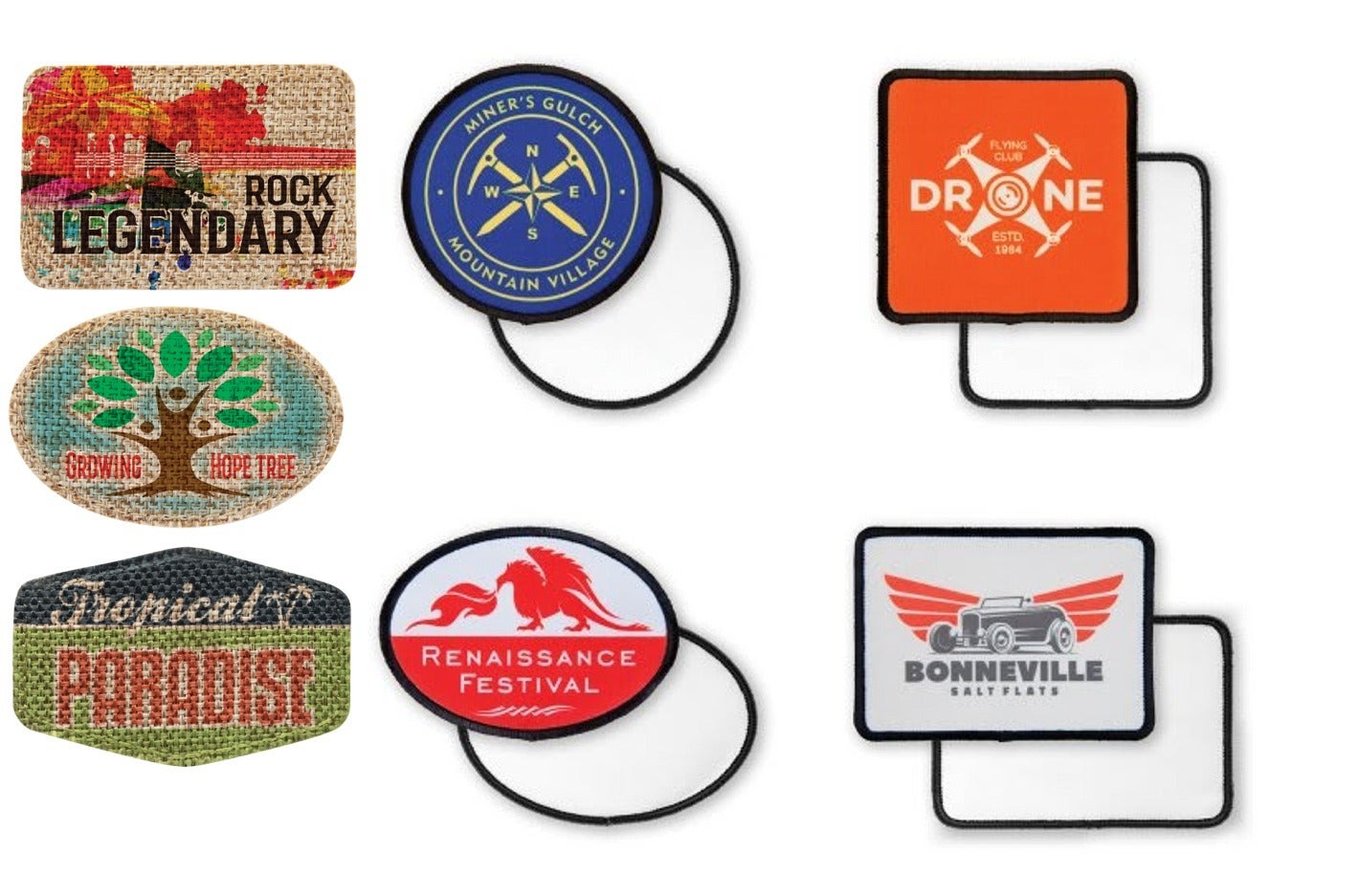 Sublimation Patches, Blank | Texas Vinyl Supply